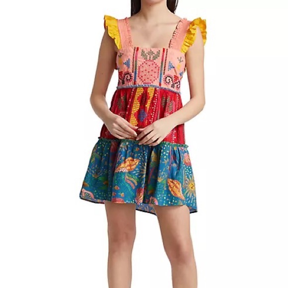 FARM Rio | Dresses | Farm Rio Mini Dress Size Xs | Poshmark